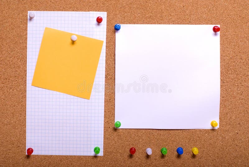 Pin board stock image. Image of notepad, ideas, notification - 8099463