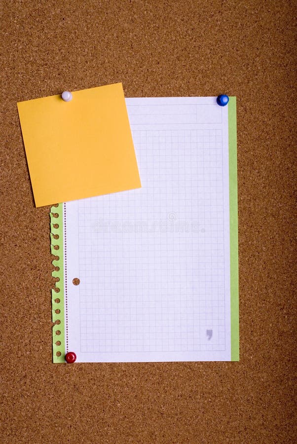 Pin board stock image. Image of isolated, ideas, cork - 6717015