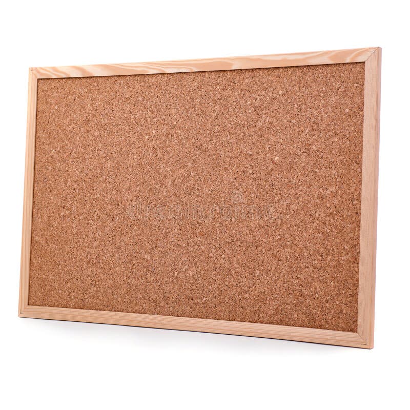 Pin Board Over Isolated White Background Stock Photo - Image of ...