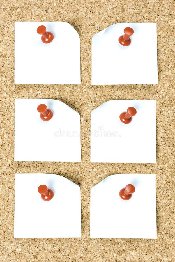 Pin board with papers stock photo. Image of textured - 52805888