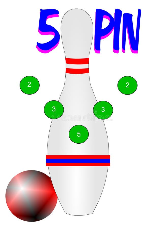 5 Pin Bowling Stock Illustrations – 13 5 Pin Bowling Stock ...