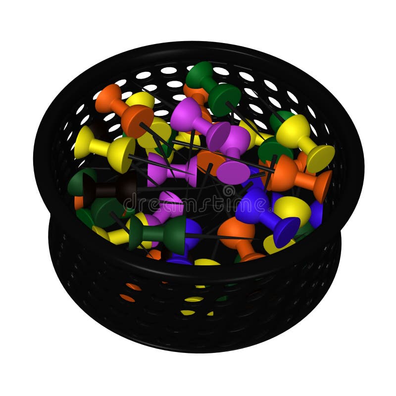 Pin box stock illustration. Illustration of paper, clip - 11971596