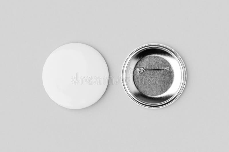 Pin Button, Badge Mockup, Large Size Stock Photo - Image of isolated ...