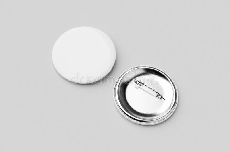 Pin Button, Badge Mockup, Large Size Stock Image - Image of object ...