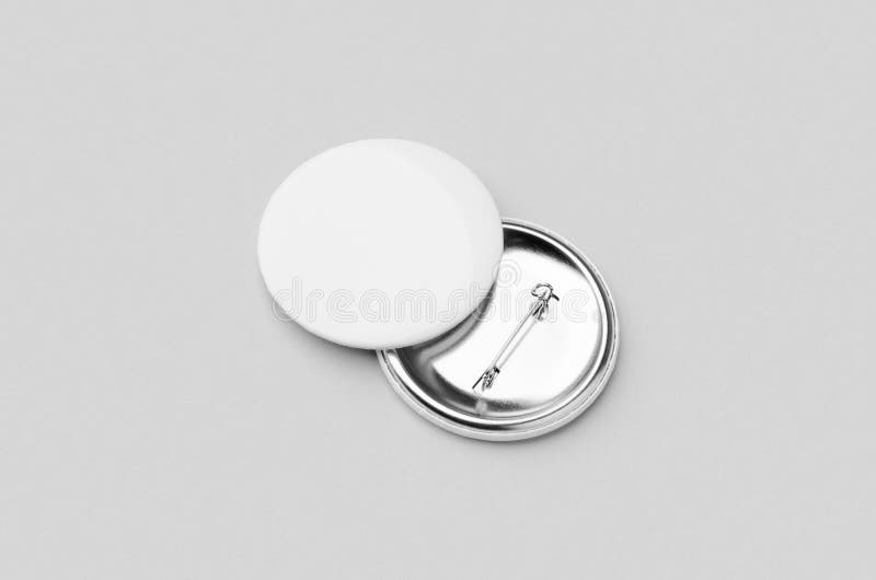 Pin Button, Badge Mockup, Large Size Stock Photo - Image of stationery ...