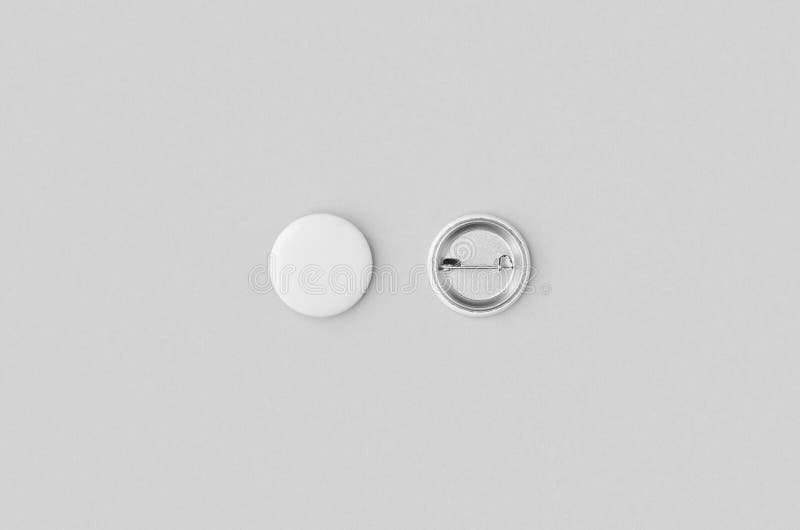Pin Button, Badge Mockup, Small Size Stock Image - Image of ...