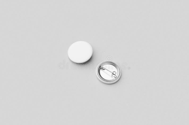 Pin Button, Badge Mockup, Small Size Stock Image - Image of round ...