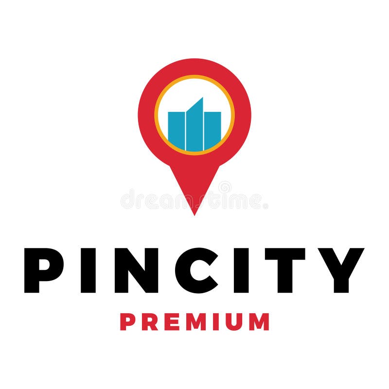 Pin City Icon Vector Logo Template Illustration Design Stock Vector ...