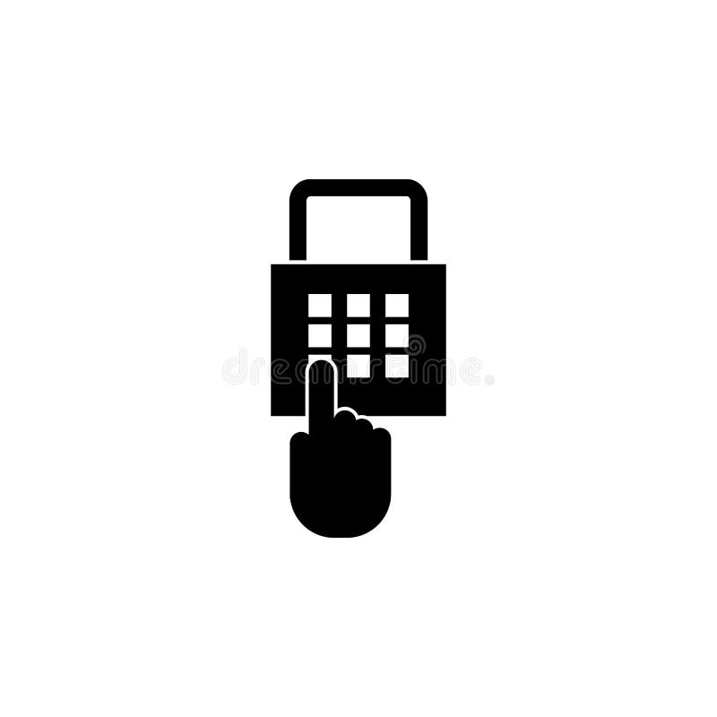 The Pin Code Icon. Password and Unlock, Access, Identification, Unlock ...