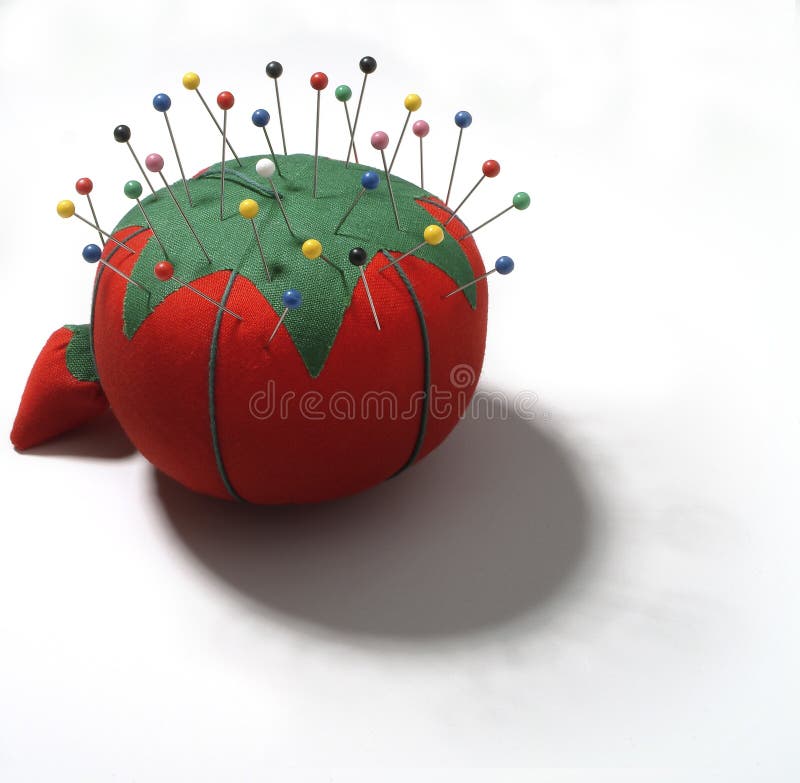 Pin cushion stock photo. Image of knitting, isolation - 13473654