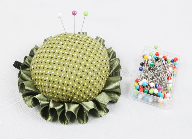 Pin cushion and pins stock image. Image of home, pincushion - 2748473