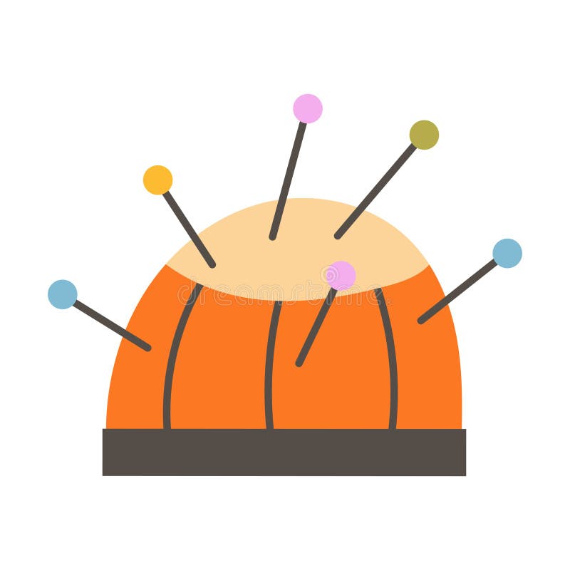 Pin Cushion. Sewing Pin Holder. Vector Illustration Stock Vector ...