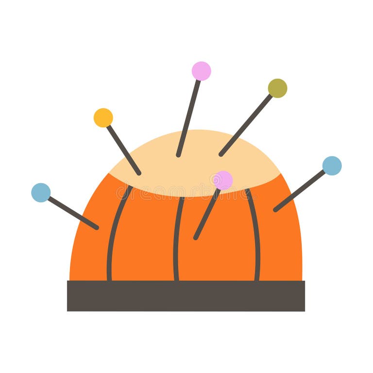 Pin Cushion. Sewing Pin Holder. Vector Illustration Stock Vector ...