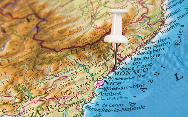 Pin dans la carte photo stock. Image du carte, dans - 44767954