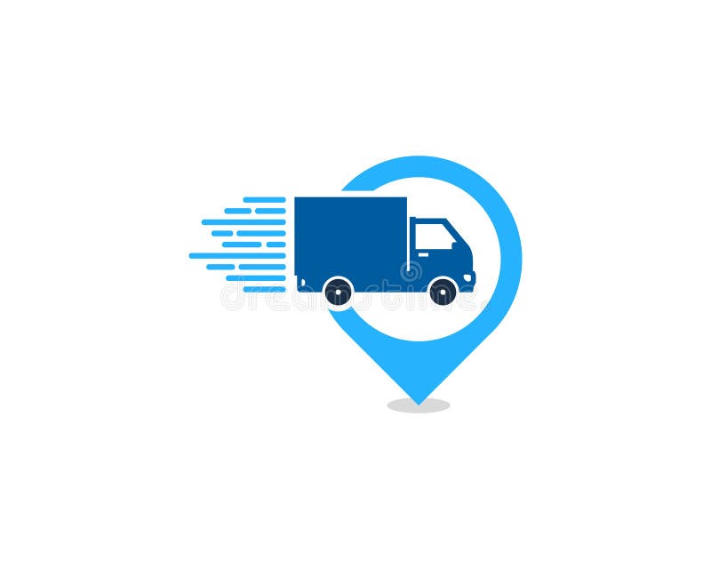 Pin Delivery Logo Icon Design Stock Vector - Illustration of point ...