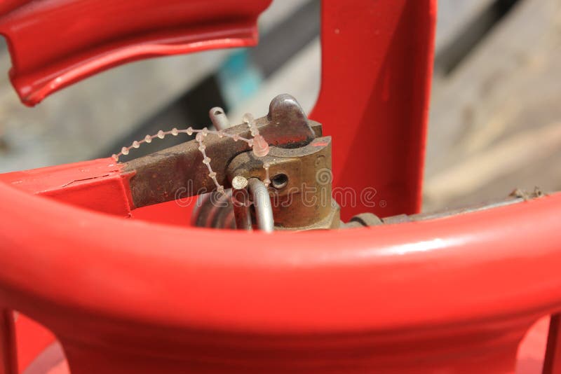 Pin of fire extinguisher stock image. Image of assist - 70506167