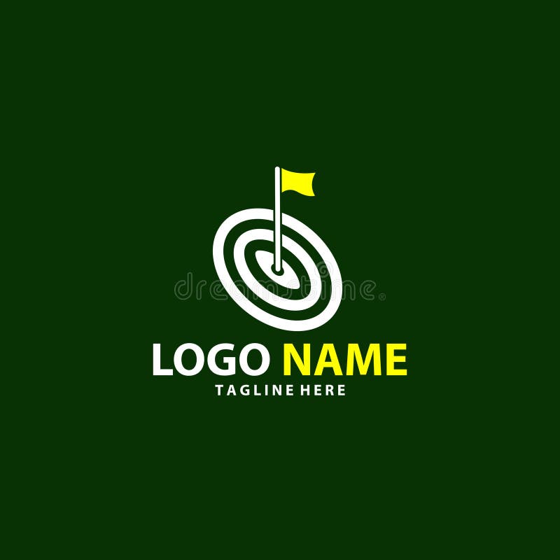 Pin Golf Template Logo Design Stock Vector - Illustration of brand ...