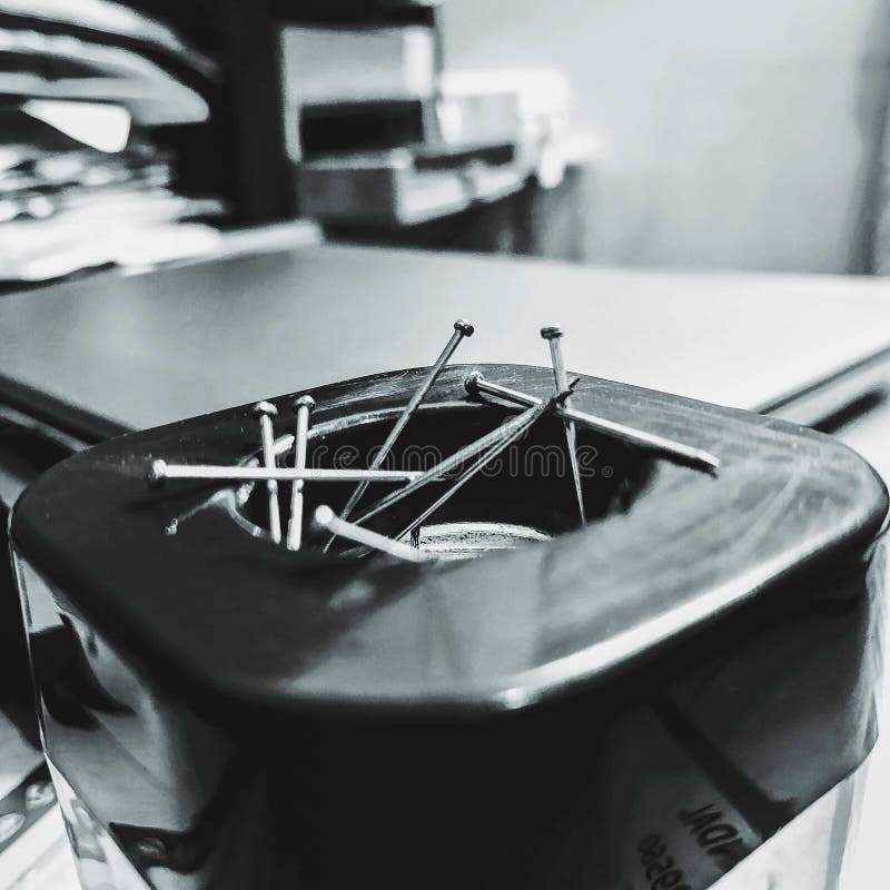 Pin holder stand stock photo. Image of office, stationery - 226291668