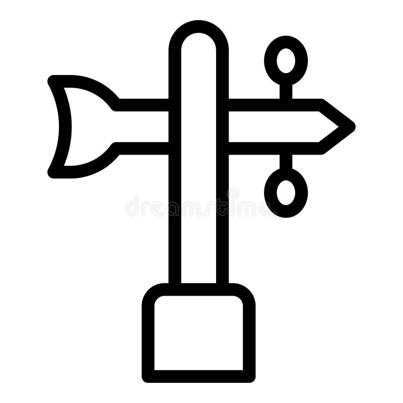 Pin House Indicator Icon Outline Vector. Meteorological Equine Stock ...