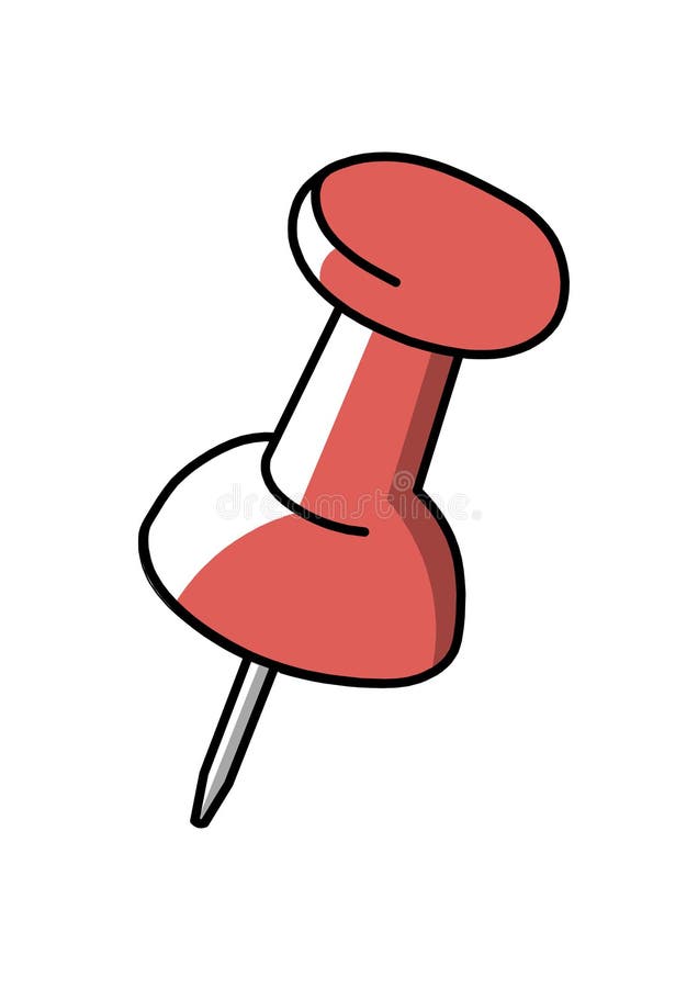 Pin Icon Illustration rojo stock de ilustración. Ilustración de pluma ...