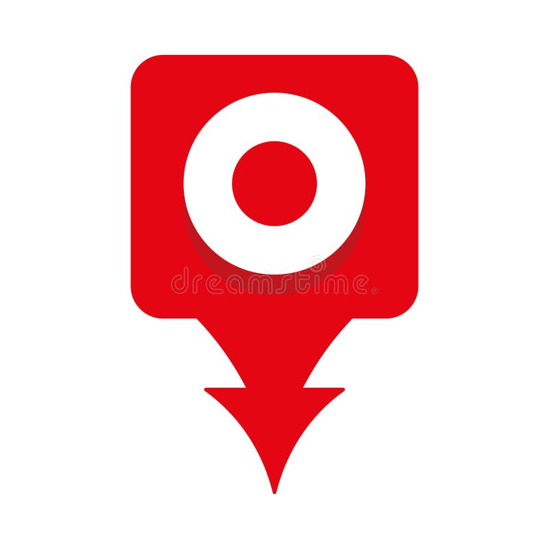 Pin Icon Location Direction Stock Vector - Illustration of navigation ...