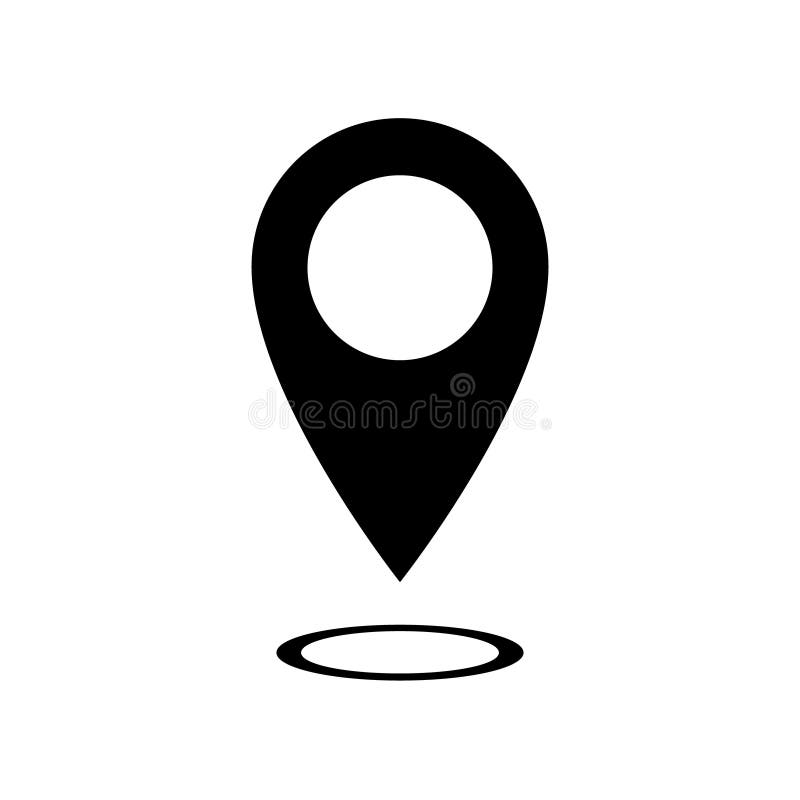 Pin Icon. Location Map. Pointer Vector. Gps Points Navigation. Mark ...