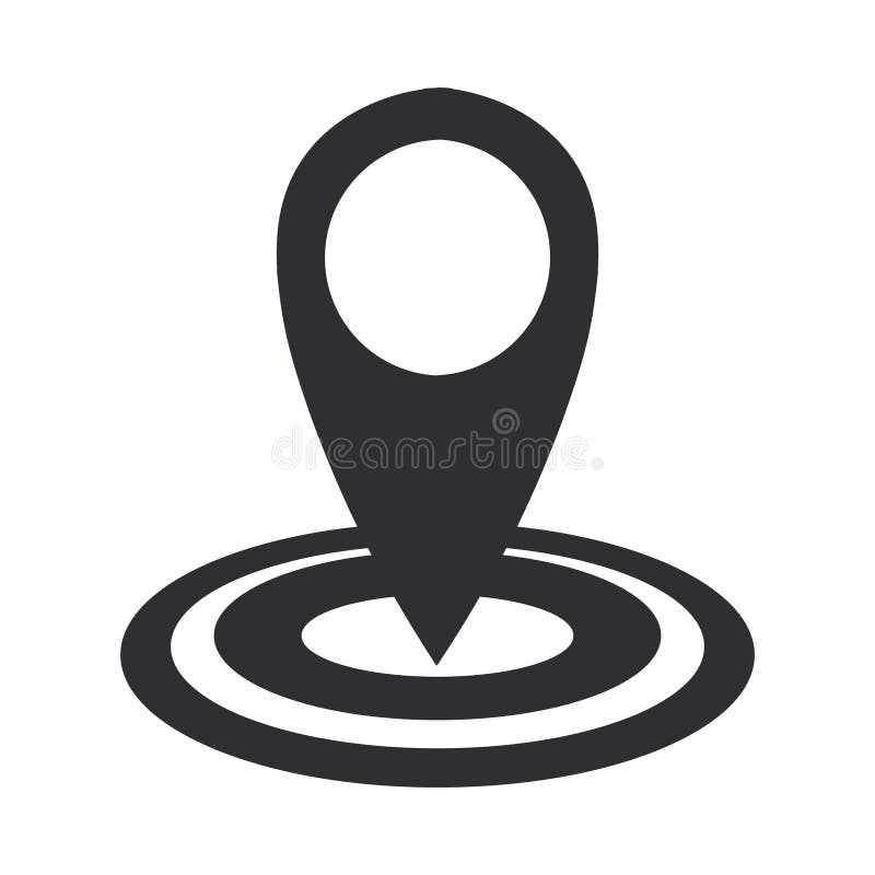 Pin Icon Location Pictogram Icon Stock Vector - Illustration of ...