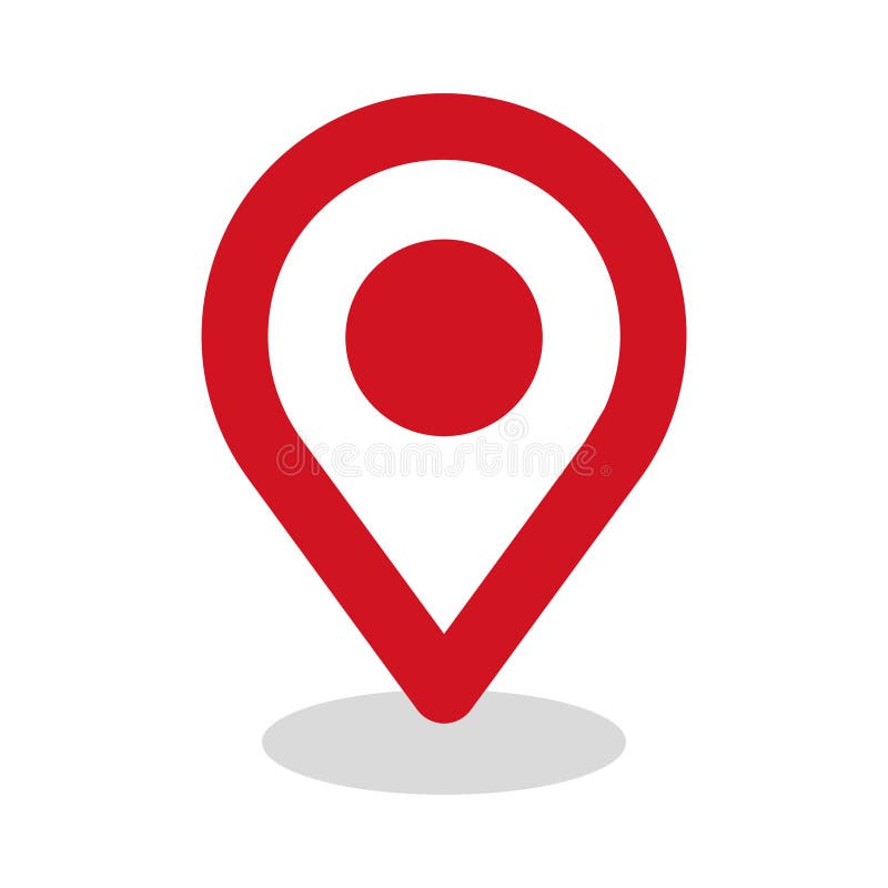 Pin icon location road stock vector. Illustration of search - 290202510