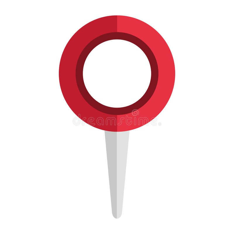 Location Pin with Target Icon Stock Vector - Illustration of position ...