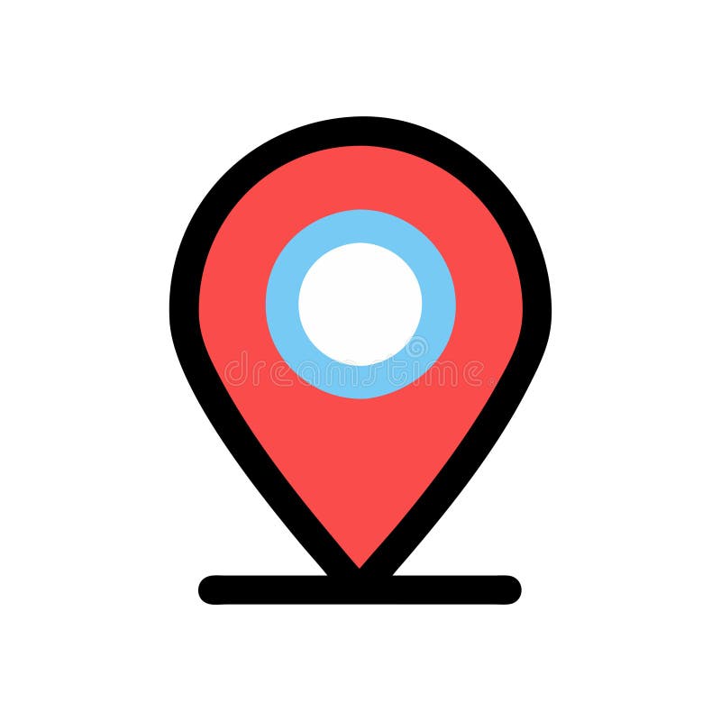 Pin Icon for Mapping Locations Stock Vector - Illustration of mapicon ...