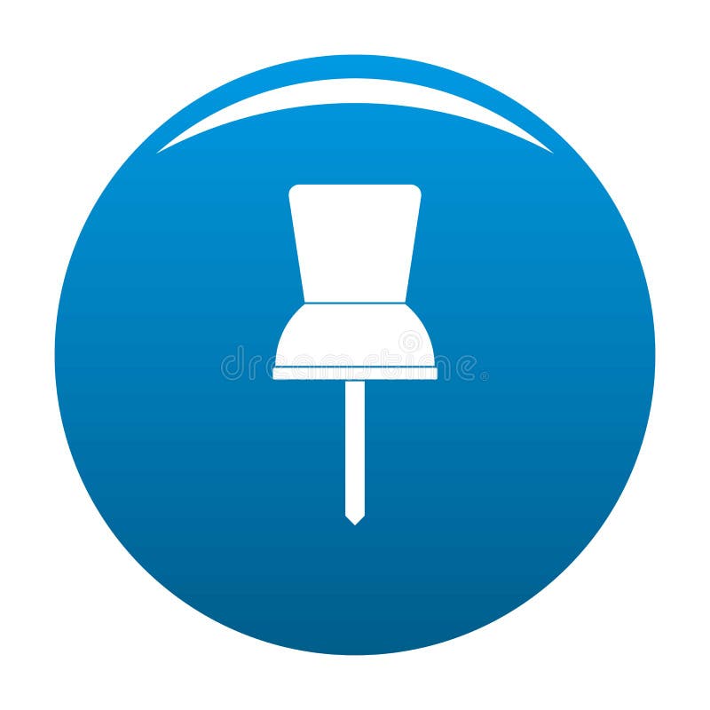 Pin icon blue vector stock vector. Illustration of navigation - 109364665