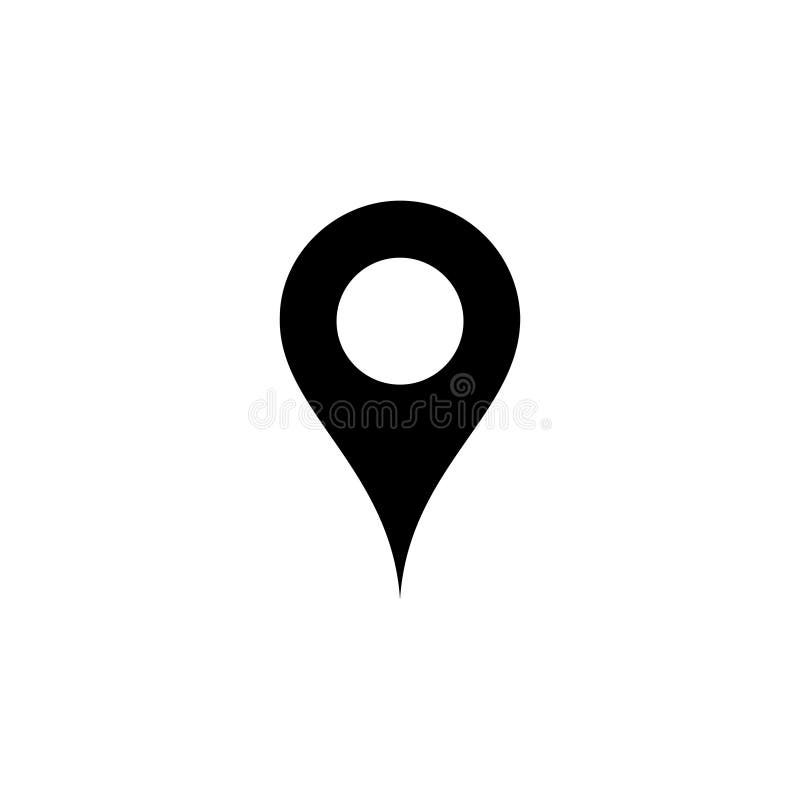 Pin Icon . Location Icon Vector. Destination Icon. Map Pin Stock Vector ...