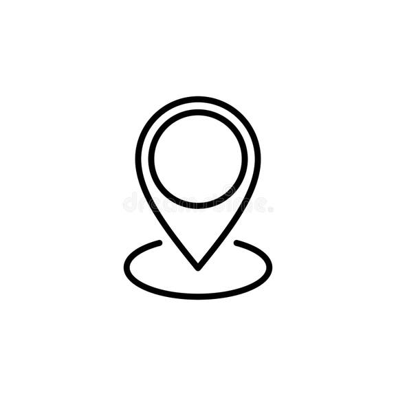 Pin Icon . Location Icon Vector. Destination Icon. Map Pin Stock Vector ...