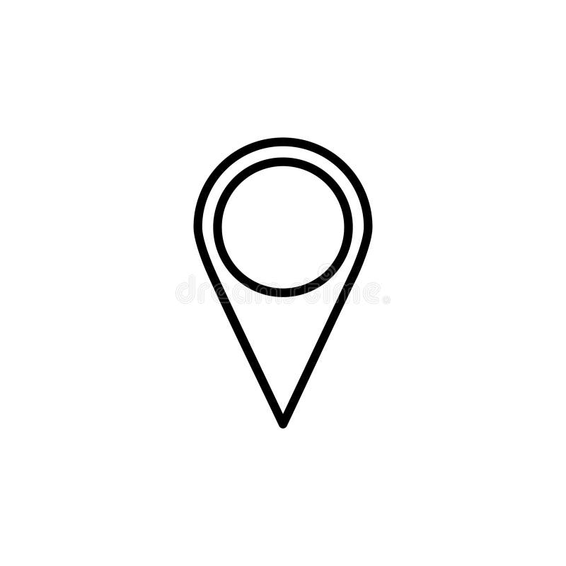 Pin Icon . Location Icon Vector. Destination Icon. Map Pin Stock Vector ...