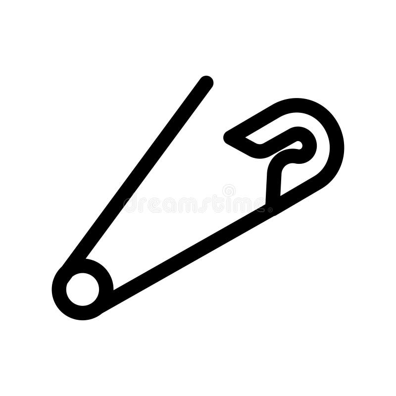 Pin Line Icon, Outline Modern Vector Illustration Stock Vector ...