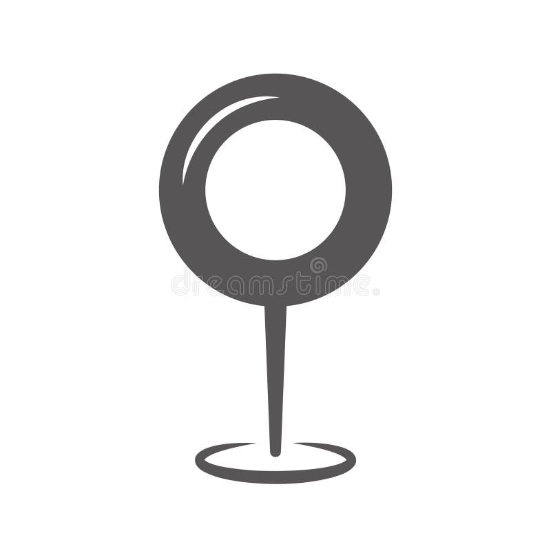 Pin Localitation Icon Gray Design Stock Vector - Illustration of ...