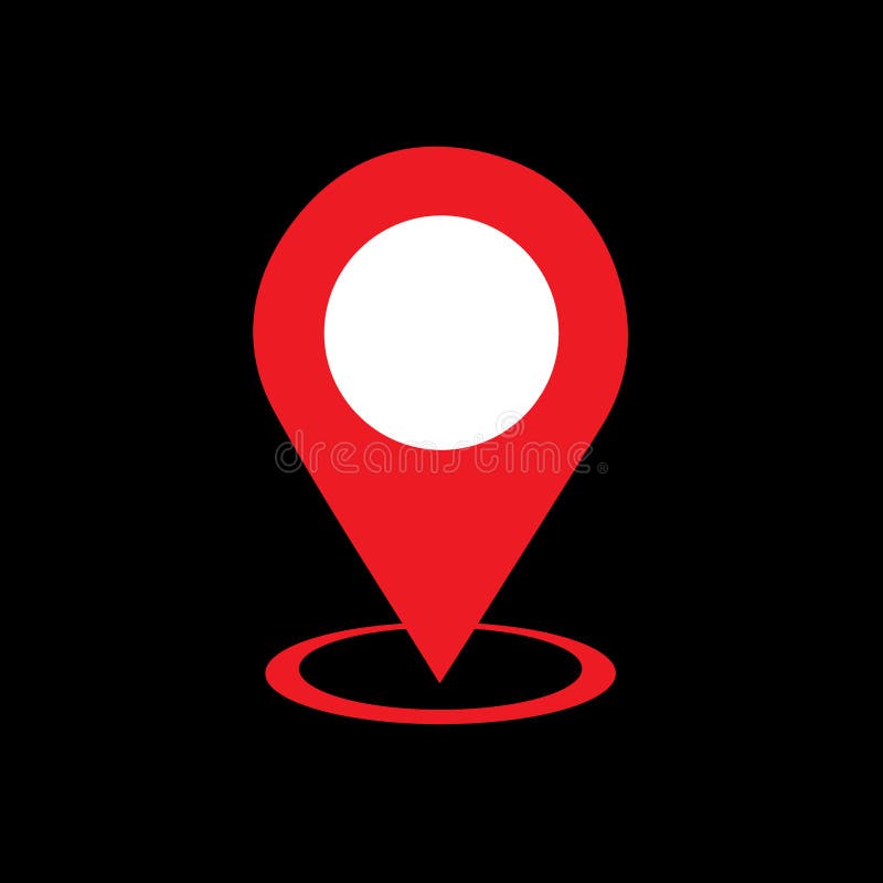 Pin Location Icon Vector Illustration, Location Map Symbol Sign. Stock ...