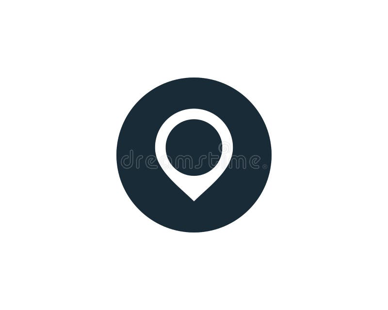 Pin Location Icon Vector Logo Template Illustration Design Stock Vector ...