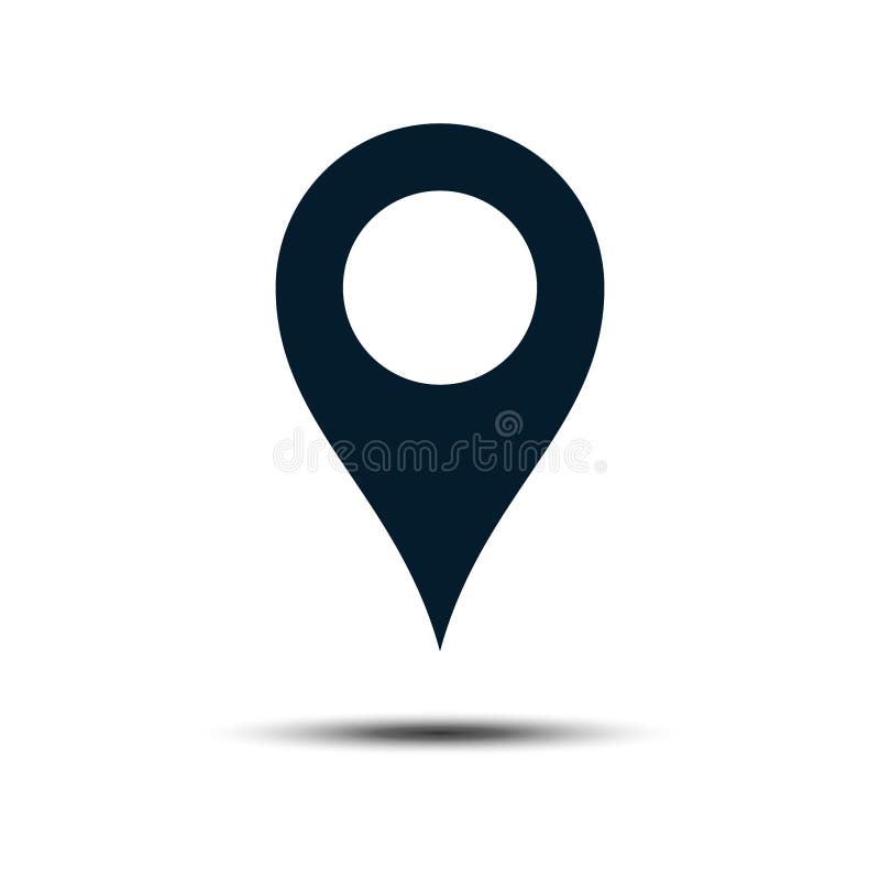 Pin Location Map Icon Vector. Pin Locator Illustration Design Stock ...