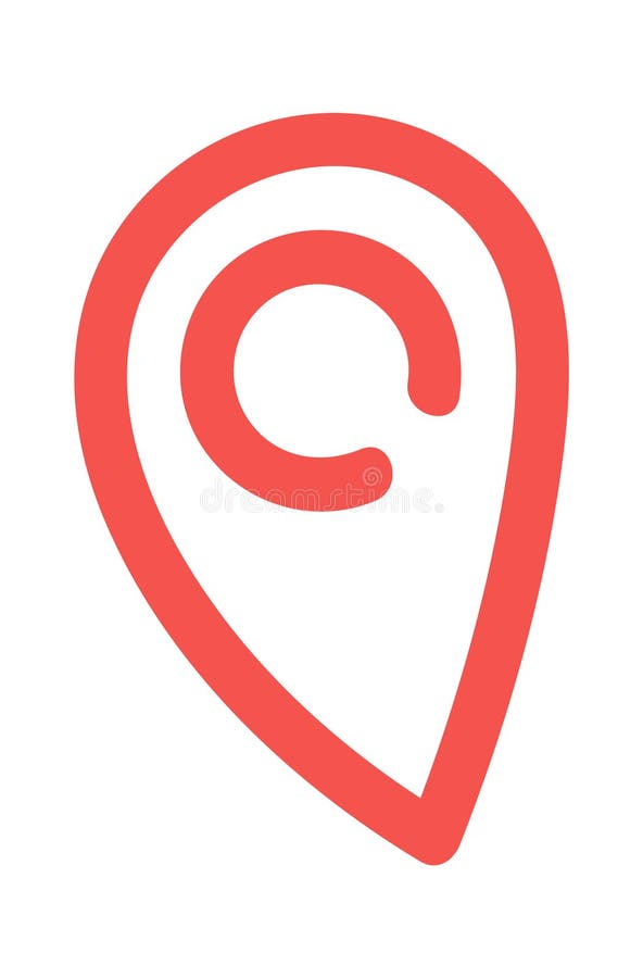 Pin Location Mark Color Doodle Stock Vector - Illustration of position ...