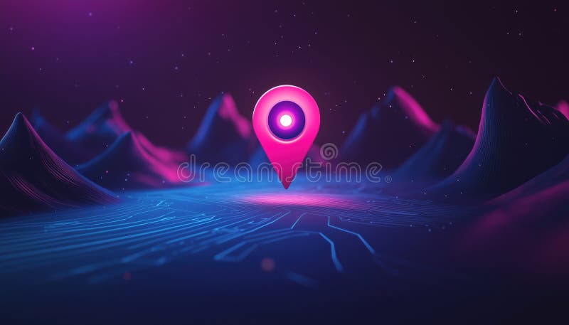 Pin Location Pointer stock image. Image of road, journey - 352761931