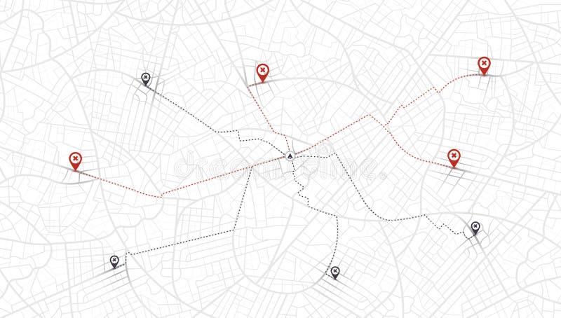 Pin on Map. Abstract Transportation Background Stock Illustration ...