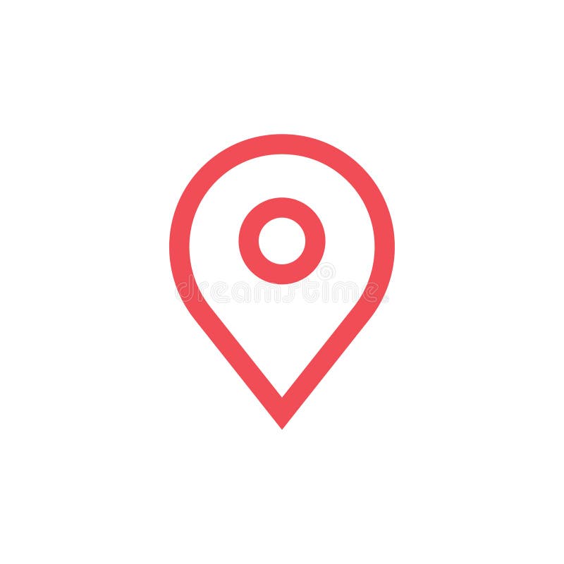 Pin Map Graphic Design Template Vector Isolated Stock Vector ...