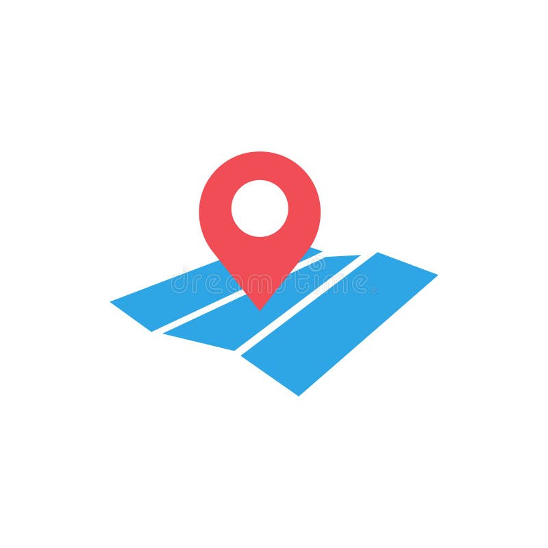 Pin Map Graphic Design Template Vector Isolated Stock Vector ...