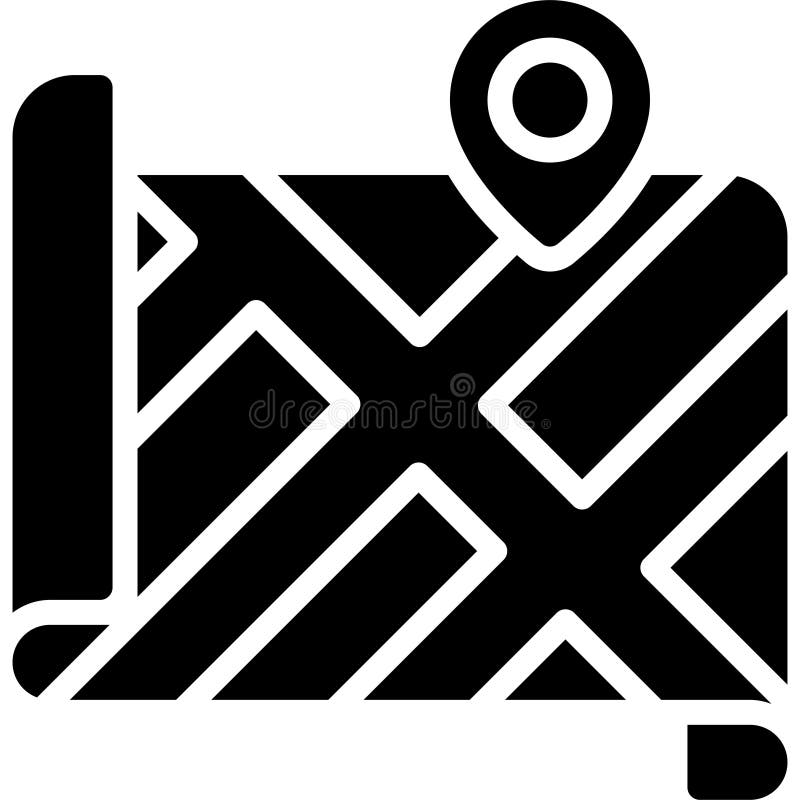 Pin and Map Icon, Location Map and Navigation Vector Stock Vector ...