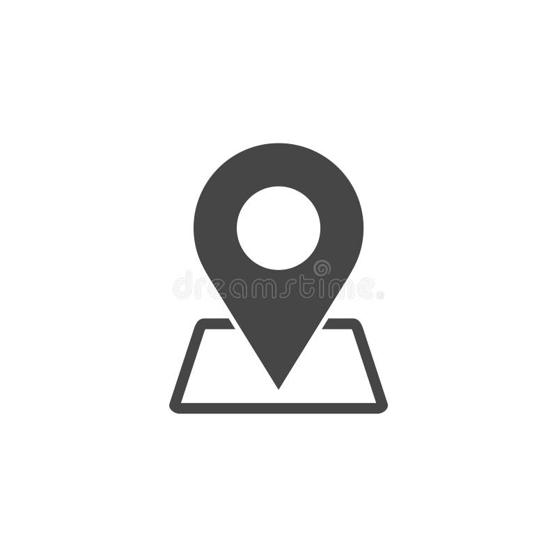 Pin Map Icon, Map Pointer Vector Icon Stock Vector - Illustration of ...