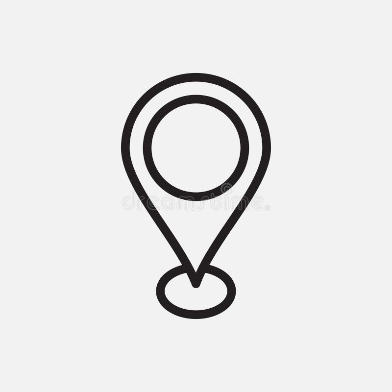 Located Icon Vector Logo Design Template Stock Vector - Illustration of ...