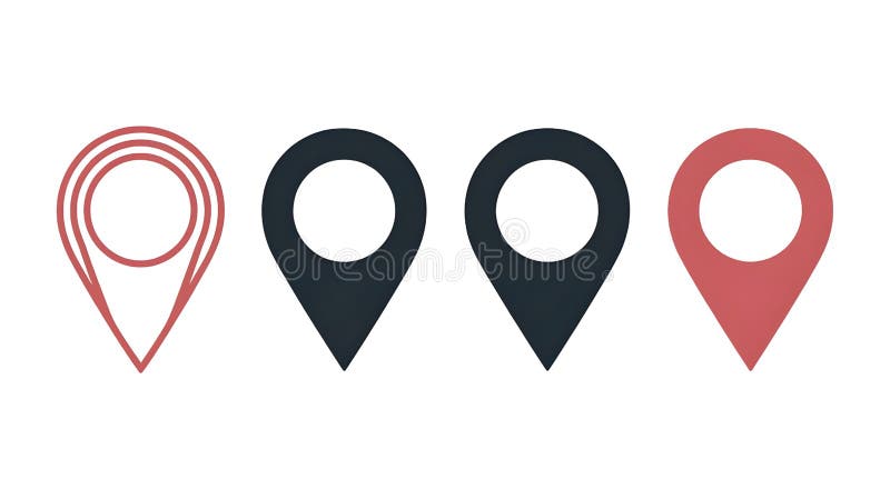 3d Map Pins. Map Location Pin. Navigation Marker on the Map. Stock ...