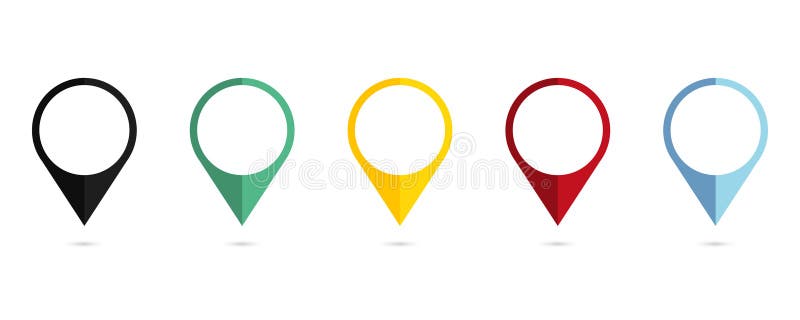 Pin Map Location Icons. Location Map Icon. Vector Illustration. Map Pin ...