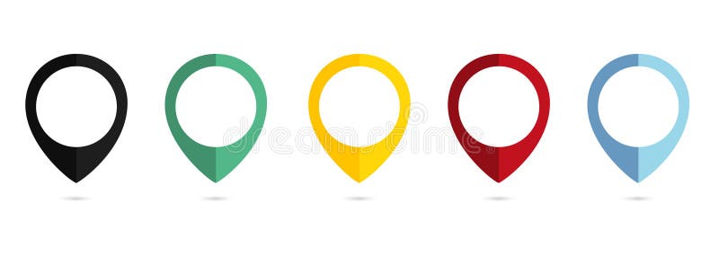 Pin Map Location Icons. Location Map Icon. Vector Illustration. Map Pin ...